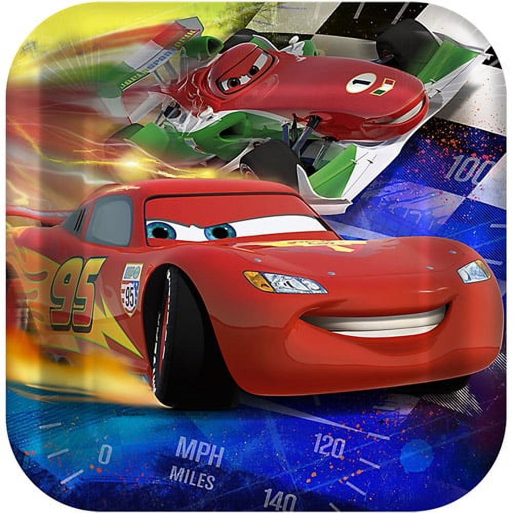 Cars 3 - Square Dinner Plates - Walmart.com