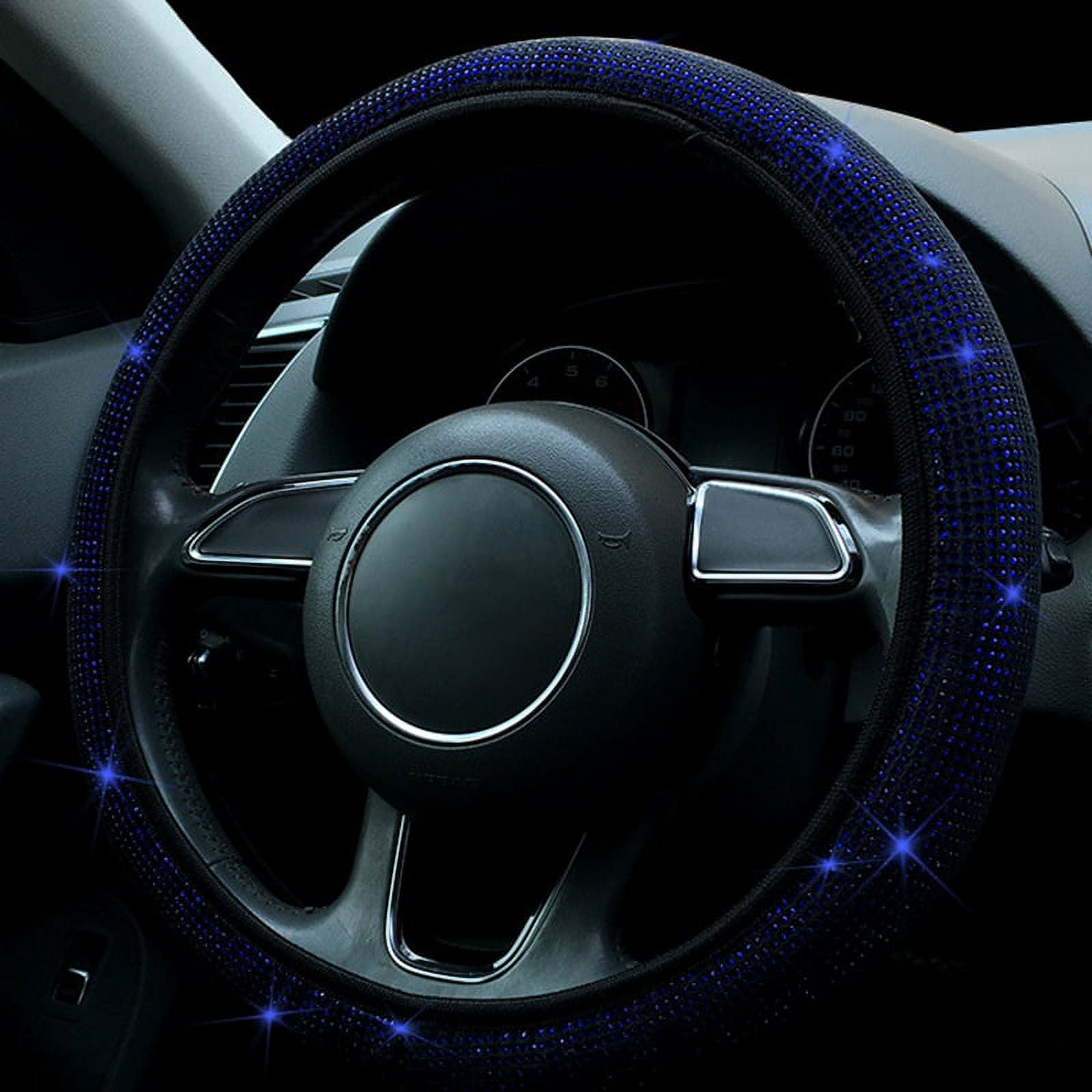 Cars Anti-Slip Crystal Steering Wheel Cover Auto Rhinestone Bling ...