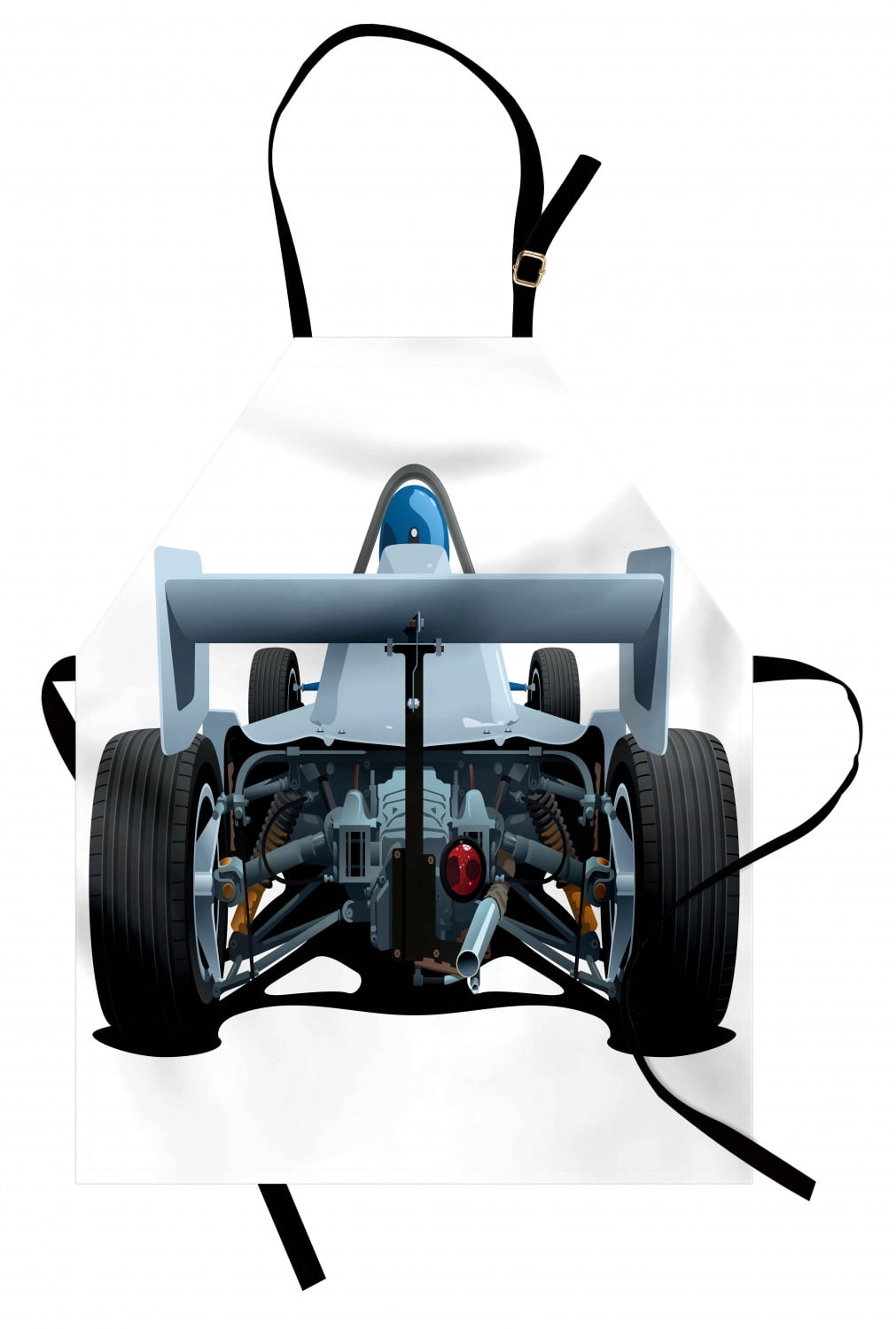Cars Apron, Back View of a Formula Race Car Rally Competition Sports ...