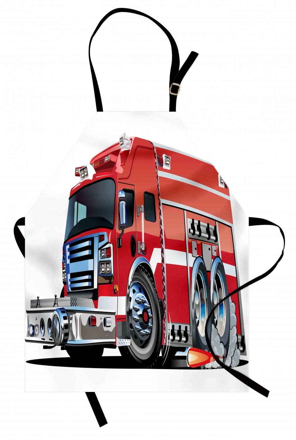 Cars Apron Big Fire Truck with Emergency Equipments Universal Safety ...