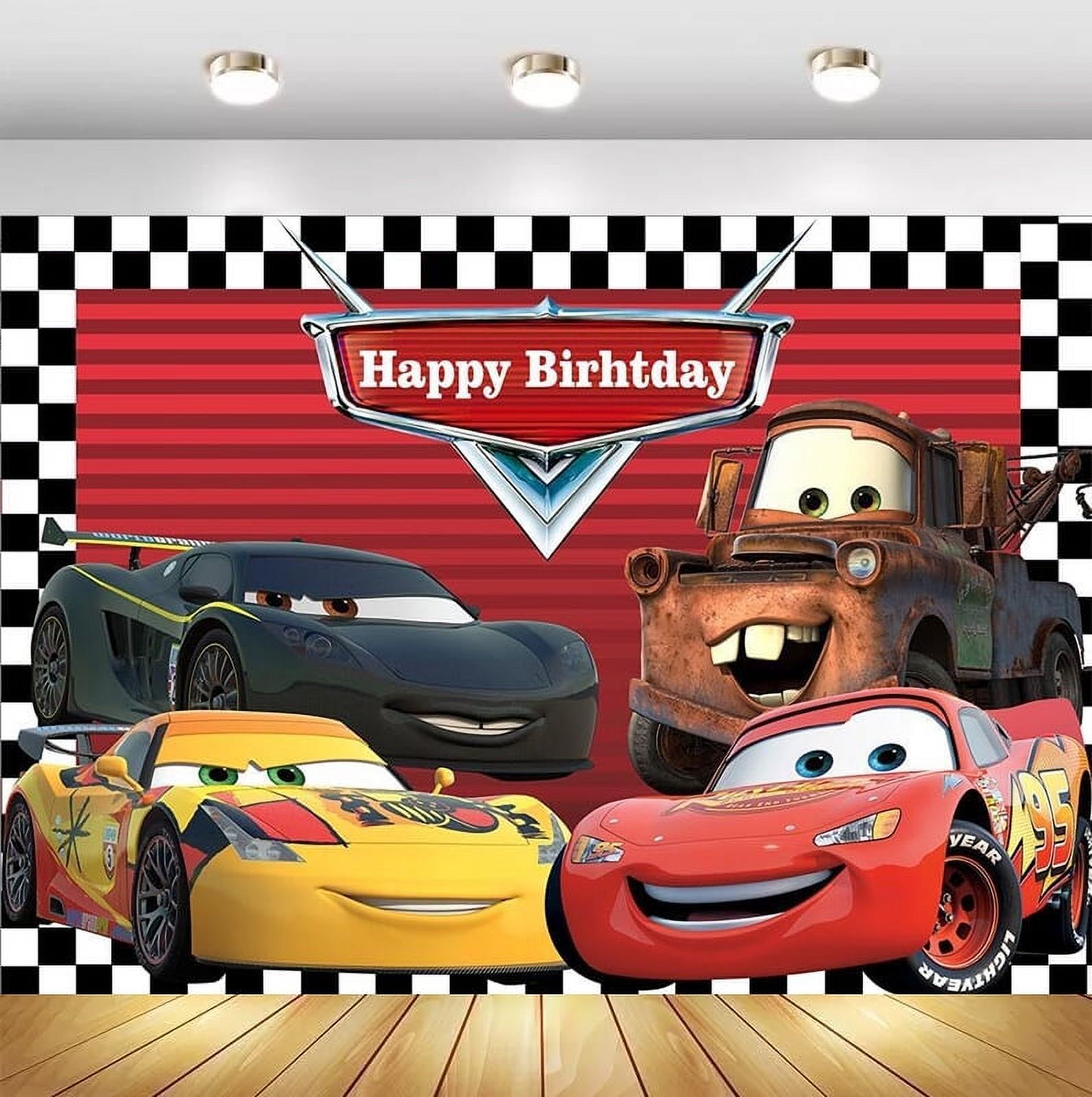 Cars Backdrop,Cars Birthday Party Banner Background for Boys Cars Theme ...