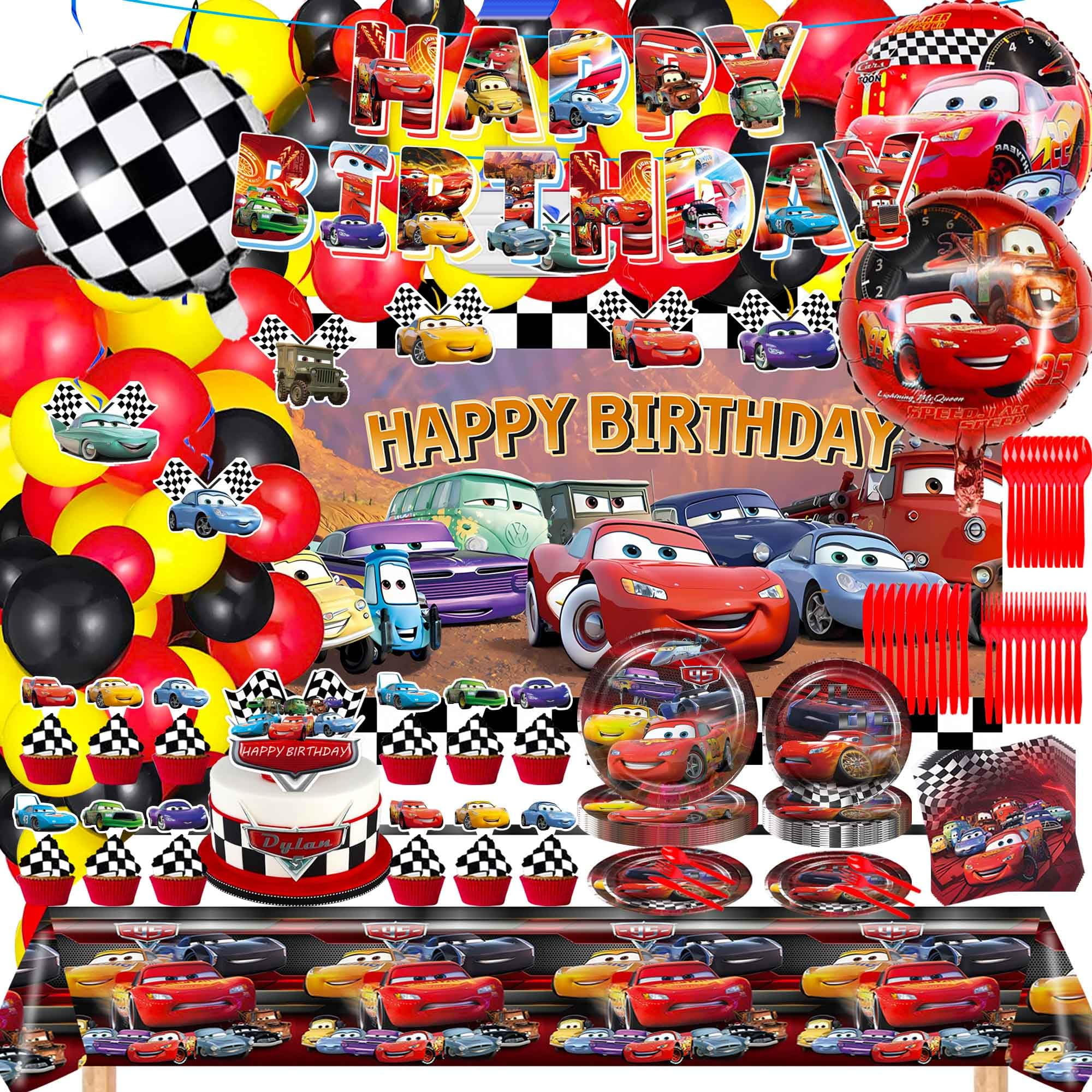 Cars Birthday Decorations, Cars DHF10 Party Decorations Include Banner ...