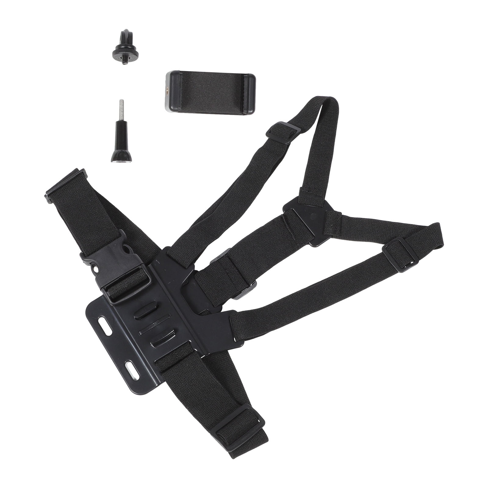Black Camera Chest Harness Set for Sports Adjustable Shoulder Strap ...