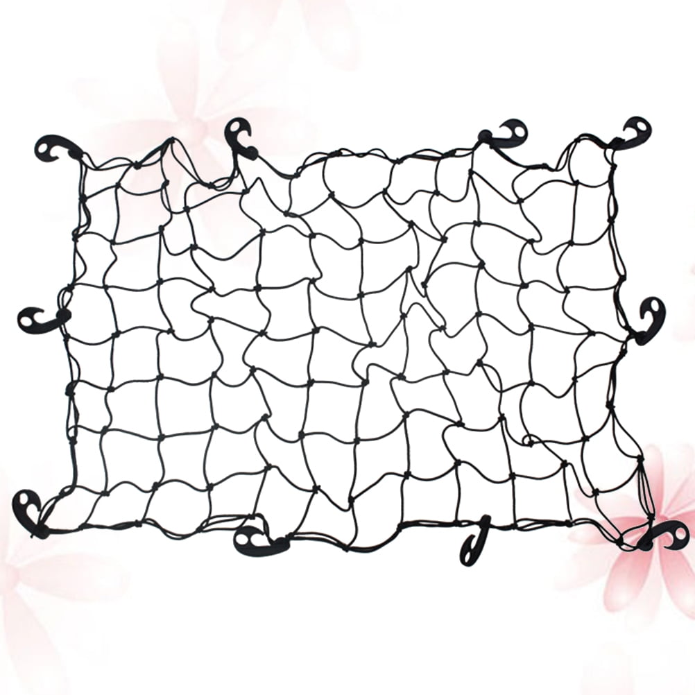 BRIGHTFUFU Black Rectangular Mesh Cargo Net for Car Roof Rack Cover ...