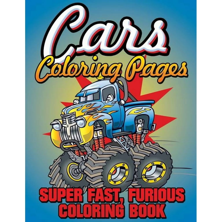 super fast car coloring pages