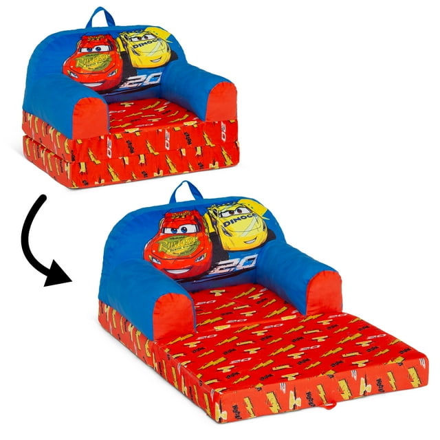 Cars Cozee Buddy Flip-Out Chair by Delta Children, Blue - Walmart.com