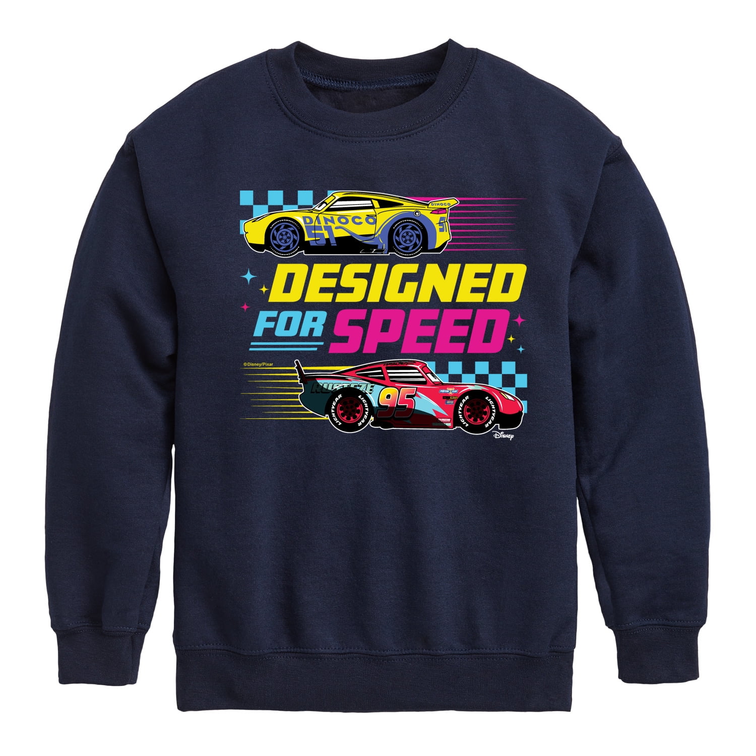 Cars - Designed For Speed - Toddler & Youth Crewneck Fleece Sweatshirt ...