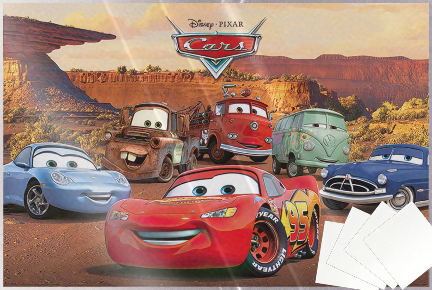 Cars - Disney Pixar Movie Poster (Characters - Lightning McQueen ...