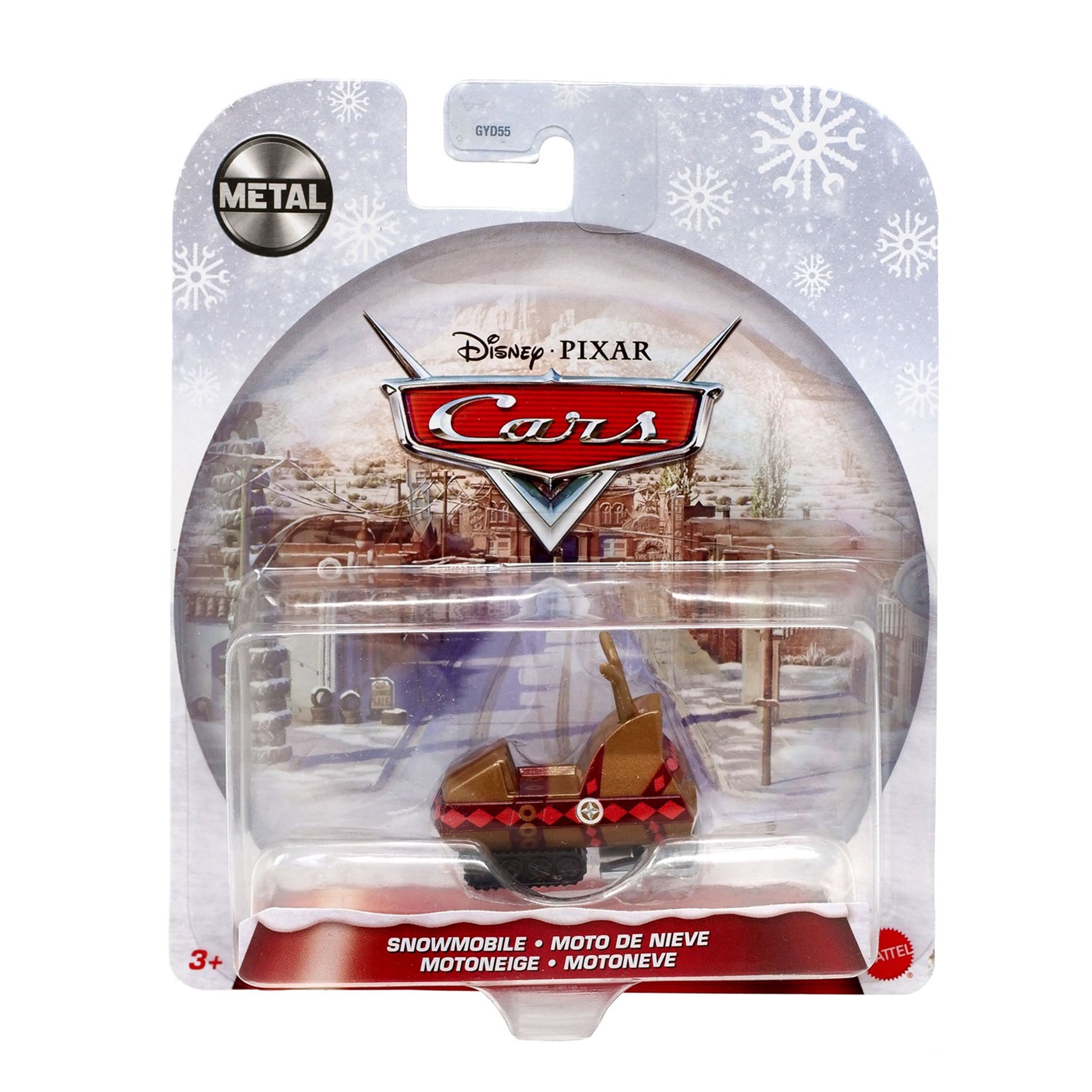 Cars Disney Pixar, Snow Mobile Winter Metal Edition Play Vehicle, 1.55 ...