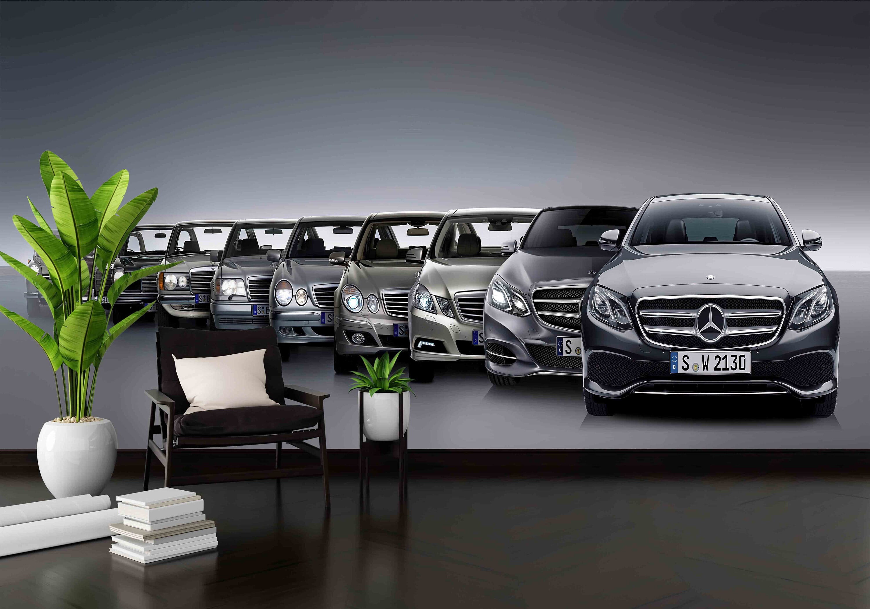 Cars E Series, 3d Wallpaper, Car Lovers Wall Decor, Modern Wallpaper ...