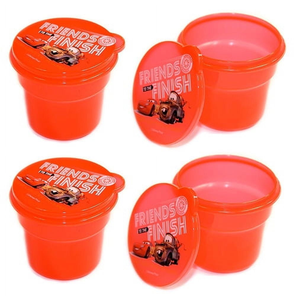 Various Disney Cars Plastic Food Storage Containers, 4 Count - Walmart.com