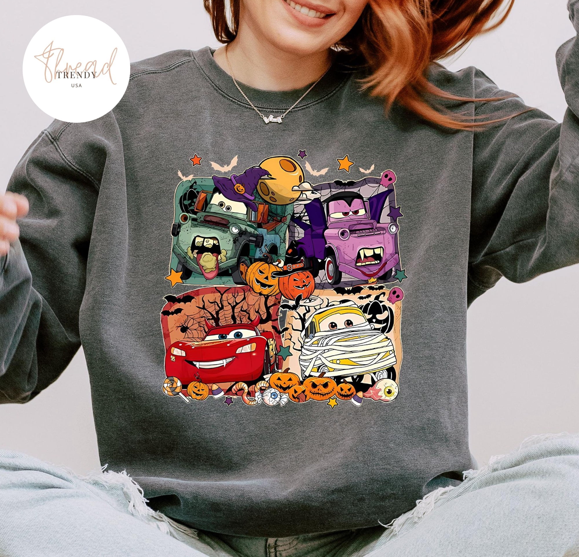 Cars Halloween T-shirt Cars Movie Characters Halloween T-shirt ...