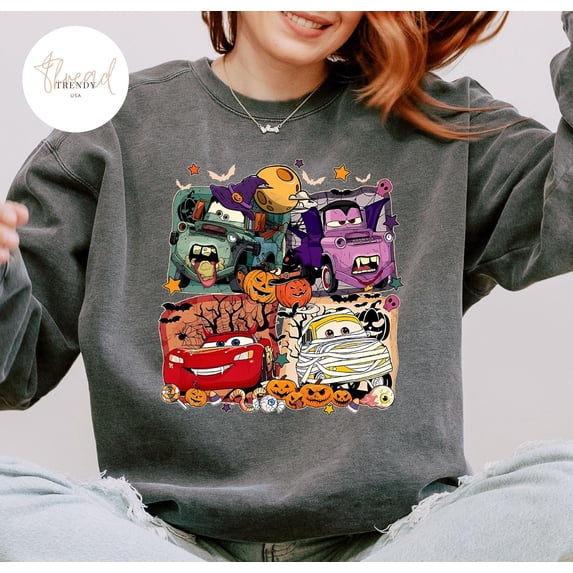 Cars Halloween T-shirt Cars Movie Characters Halloween T-shirt ...