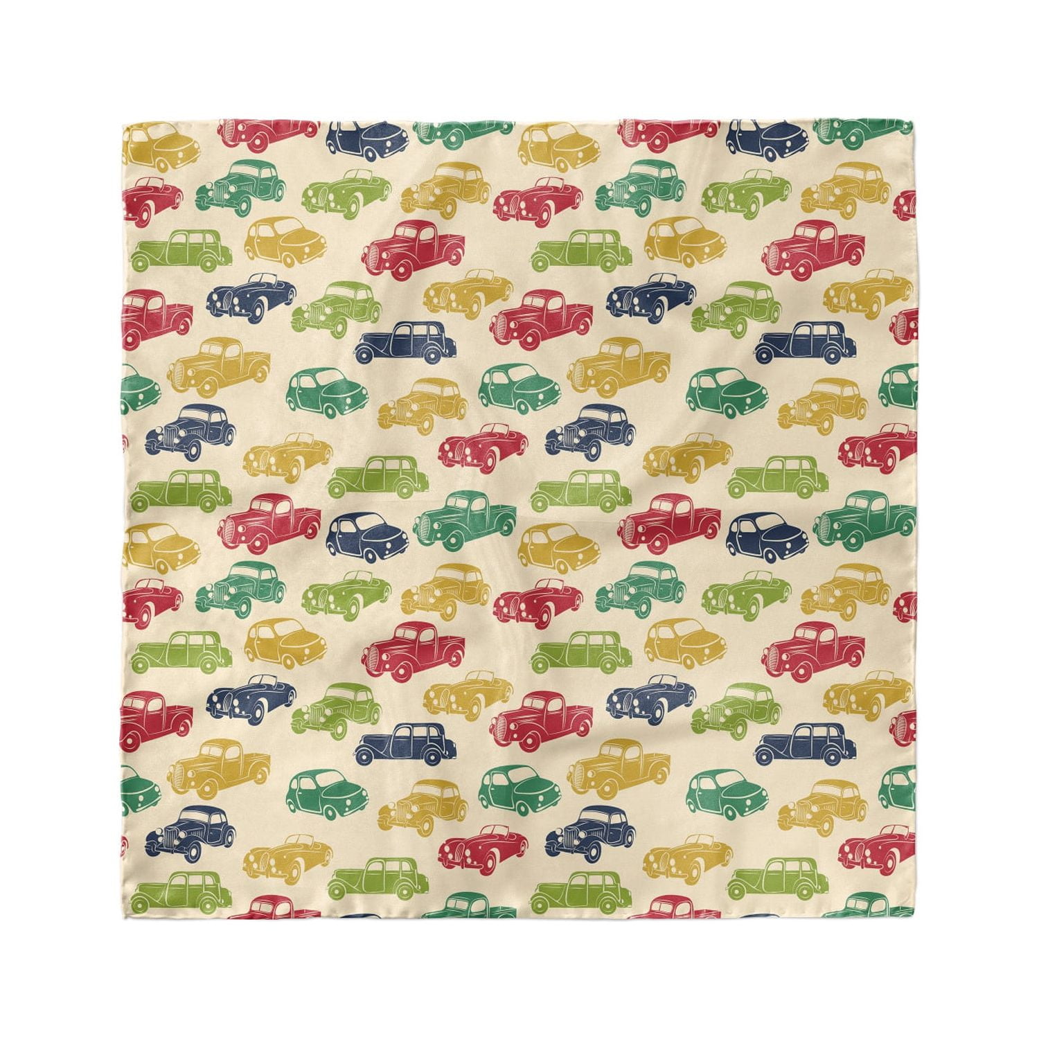 Cars Head Scarf, Curved Edged Vehicle Drawn, Head Wrap, 3 Sizes, by ...