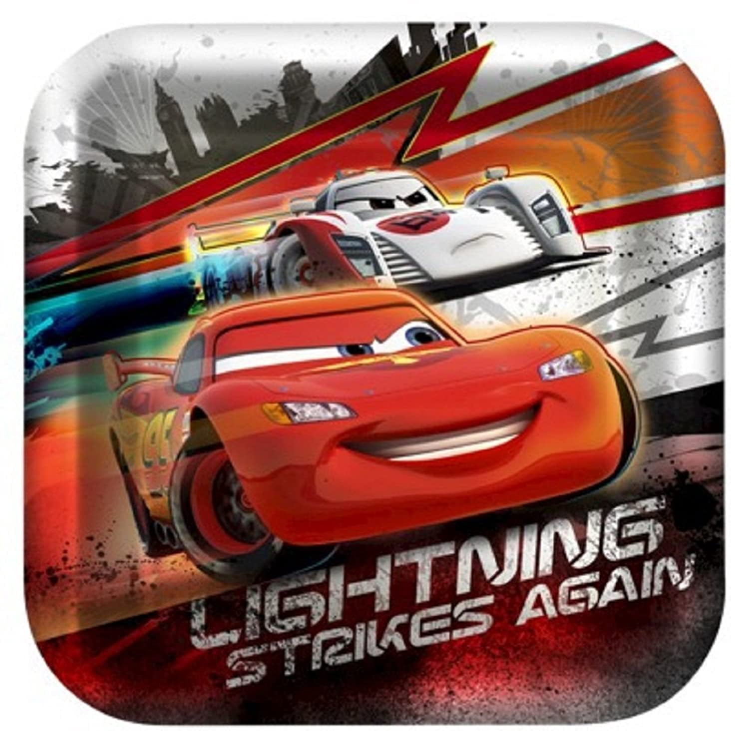 Cars 'High Velocity' Large Paper Plates (8ct) - Walmart.com