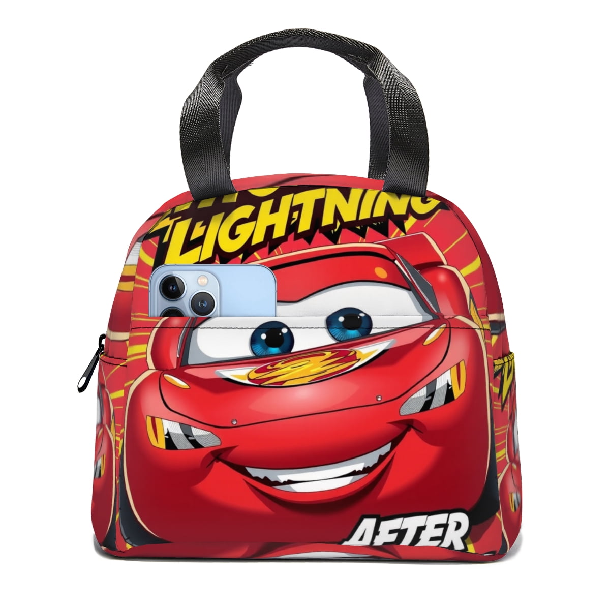 Cars Insulated Lunch Box Unisex Reusable Lunch Box Portable Thermal ...