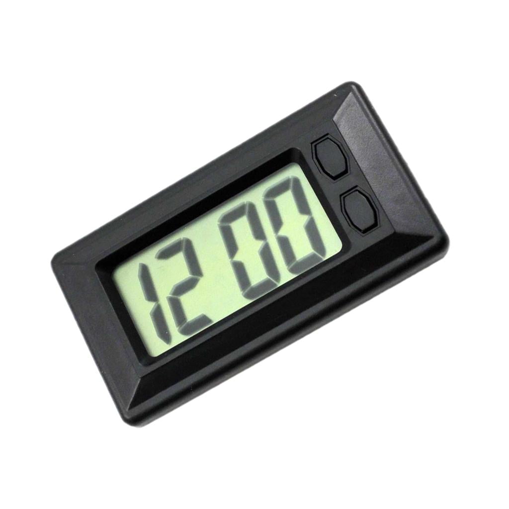Cars LCD Clock Classic Digital Clock with Adhesive Pad, Time And Date ...