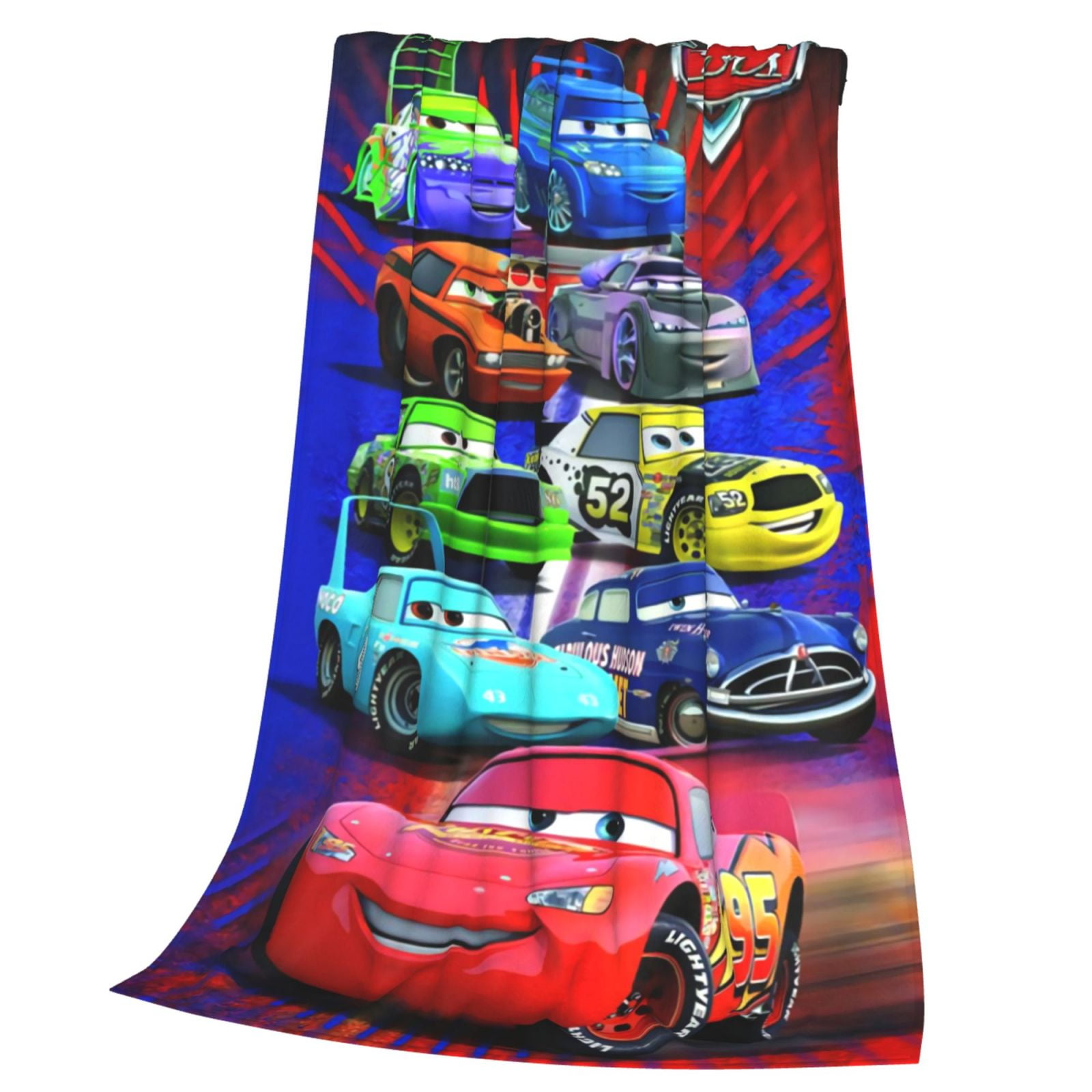 Cars Lightning McQueen Blanket Soft Cozy Fleece Throw Blanket Plush ...