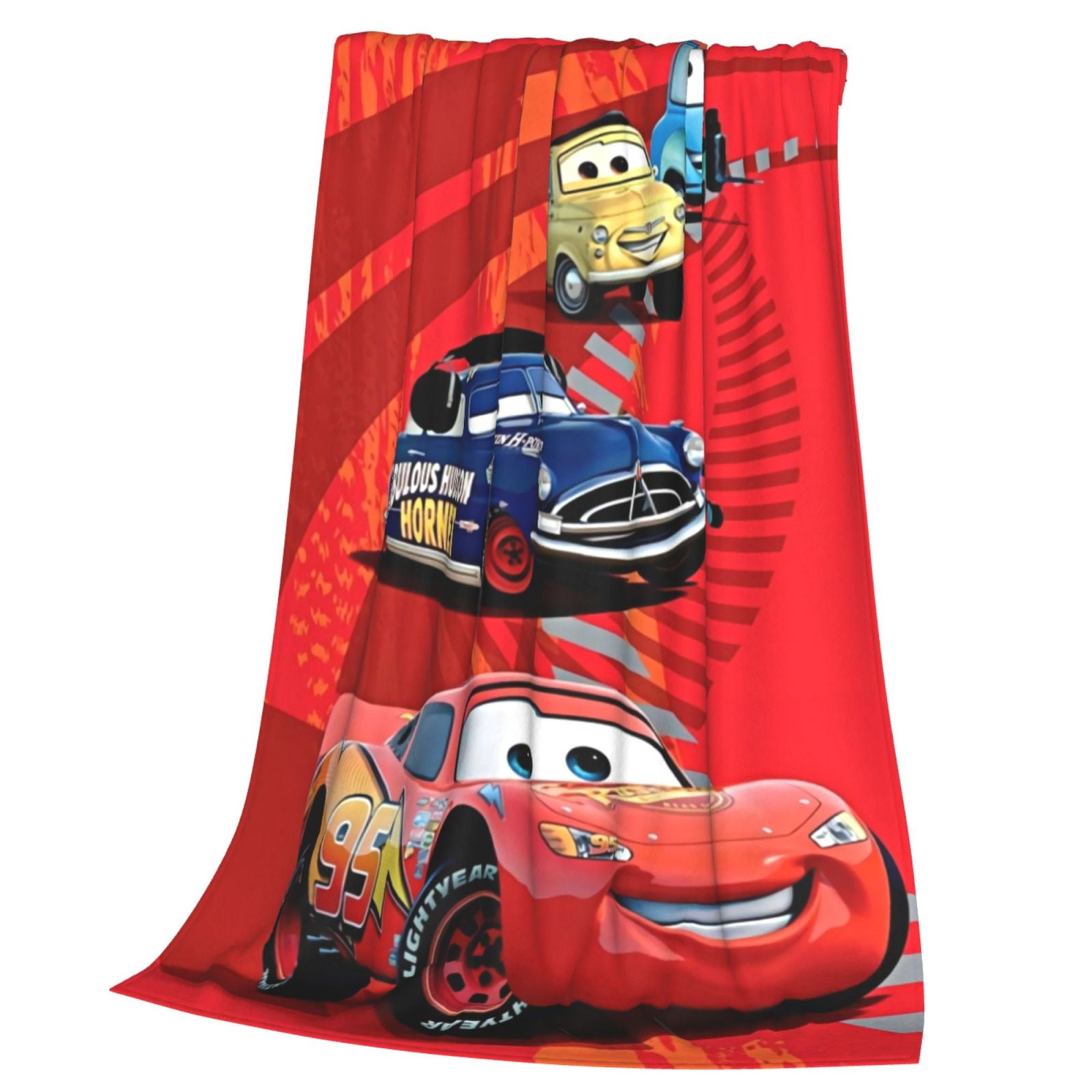 Cars Lightning McQueen Blanket Soft Cozy Fleece Throw Blanket Plush ...