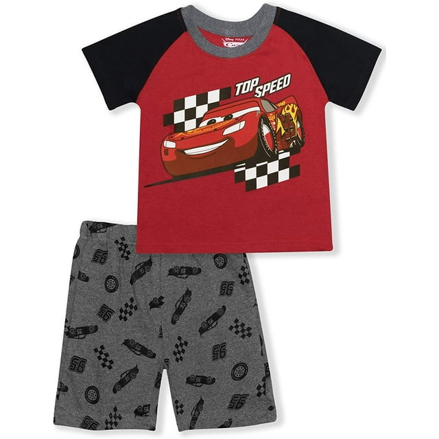 Cars Lightning McQueen Boys 2 Piece Character Short Set, 4-9 - Walmart.com