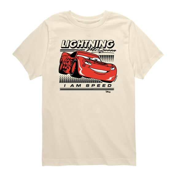 Cars - Lightning McQueen I Am Speed - Toddler Short Sleeve Graphic T ...