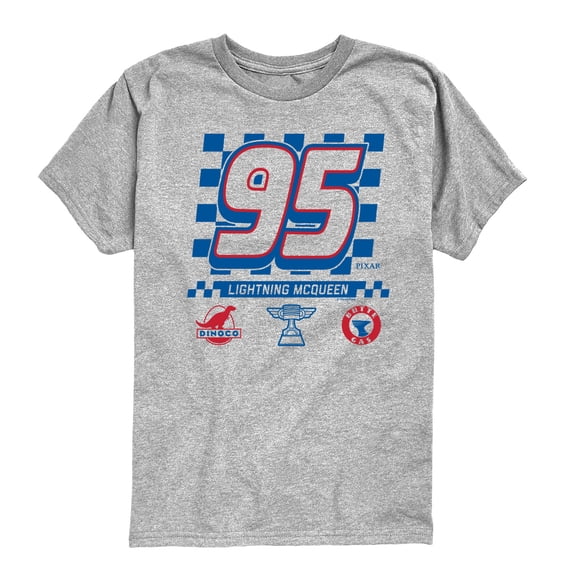 Cars - Lightning McQueen Jersey - Youth Boys Short Sleeve Graphic T ...