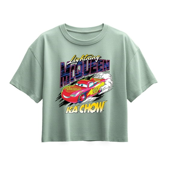 Cars - Lightning McQueen Kachow - Youth Girls Boxy T-Shirt - Walmart.com