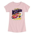Cars - Lightning McQueen Kachow - Youth Girls Fitted Short Sleeve T ...