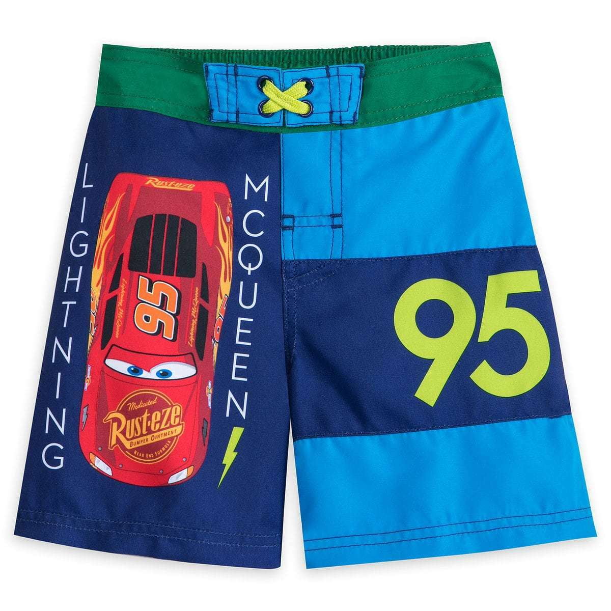 Cars Lightning McQueen Kids Swim Trunks 50+ UV Protection Size 2 ...