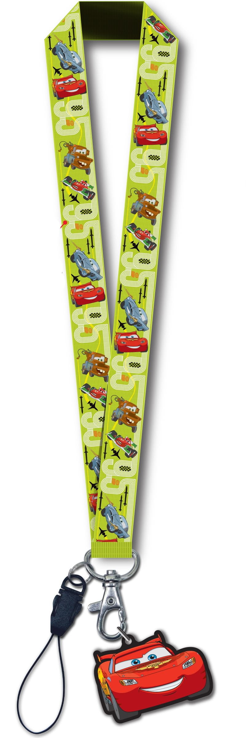 Cars Lightning McQueen Lanyard with Dangle Keychain - Walmart.com