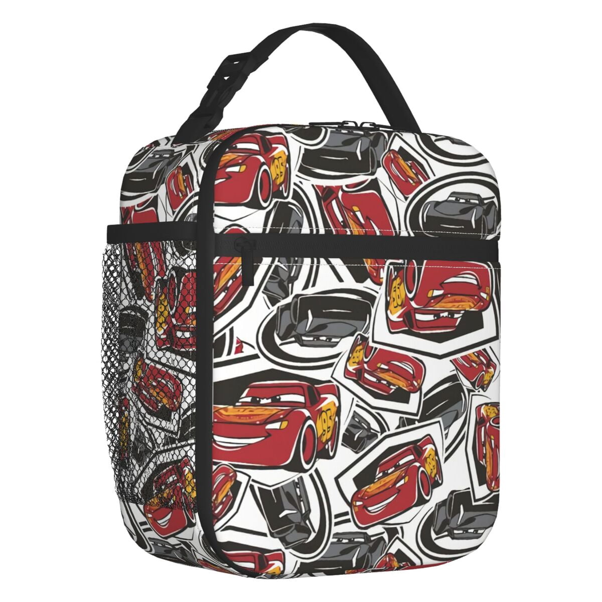 Cars Lightning McQueen Lunch Bag Tote Bag Reusable Lunch Box Container ...