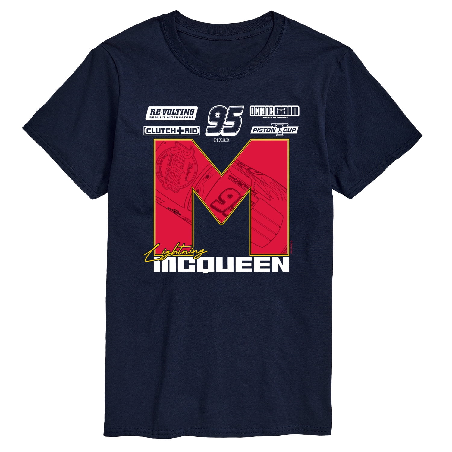 Cars - Lightning McQueen Race Jersey - Men's Short Sleeve Graphic T ...