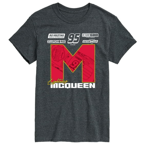 Cars - Lightning McQueen Race Jersey - Men's Short Sleeve Graphic T ...