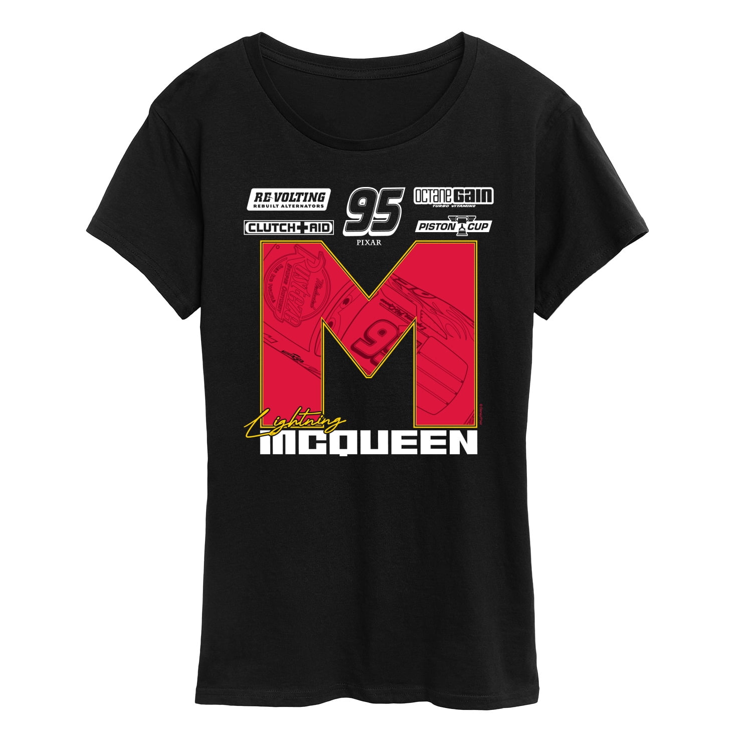 Cars - Lightning McQueen Race Jersey - Women's Short Sleeve Graphic T ...