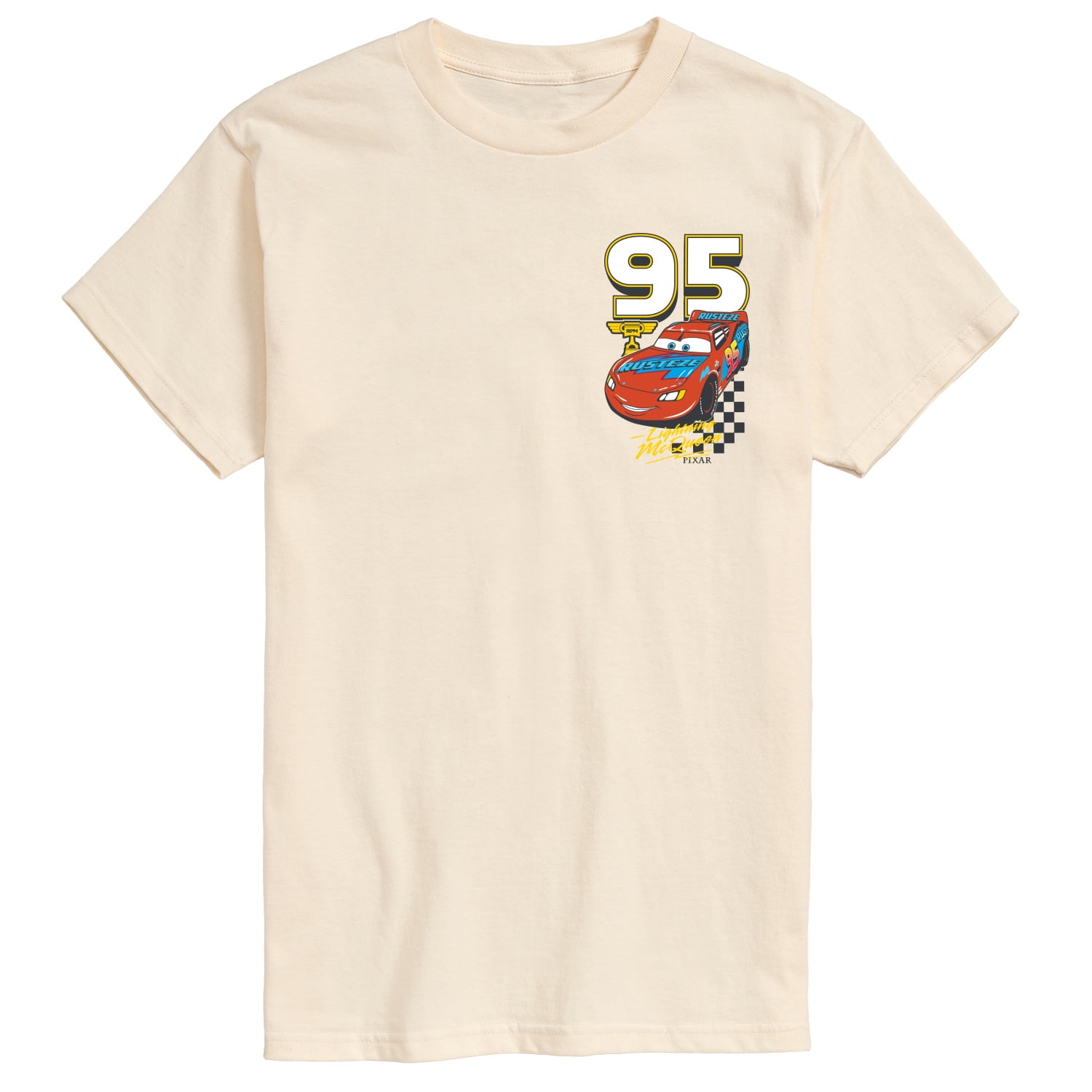 Cars - Lightning McQueen Race - Men's Short Sleeve Graphic T-Shirt ...
