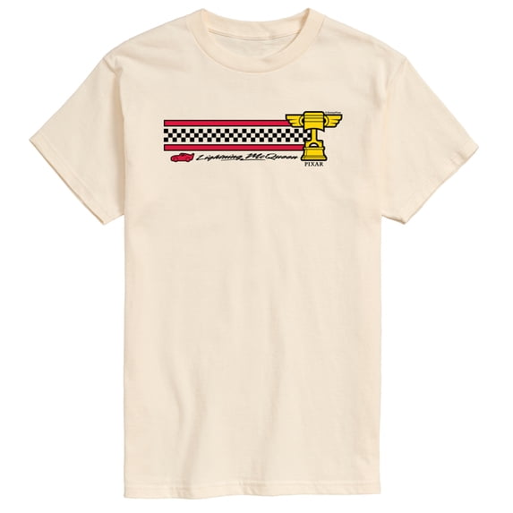 Cars - Lightning McQueen Race Stripe - Men's Short Sleeve Graphic T ...