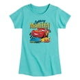 Cars - Lightning McQueen Think Fast - Toddler Girls Fitted Short Sleeve ...