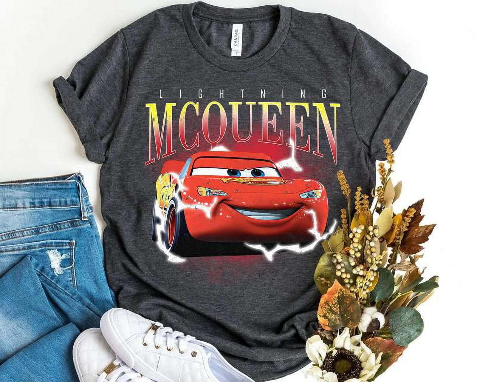 Cars Lightning McQueen and Tow Mater Retro 90s Portrait Crewneck Sweat ...