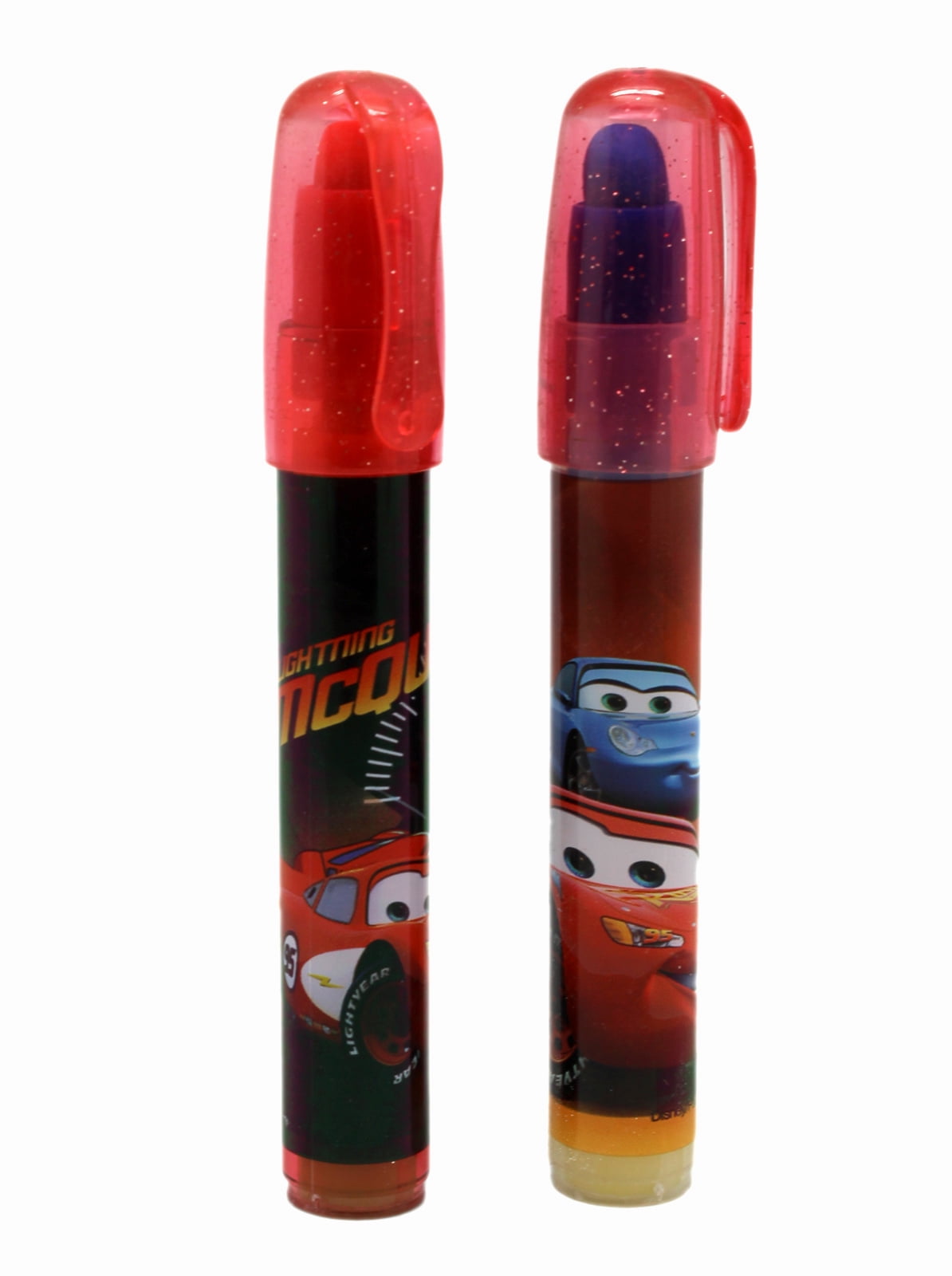 Cars Lightning McQueen and Mater Black/Brown Case Eraser Cartridge Pen ...