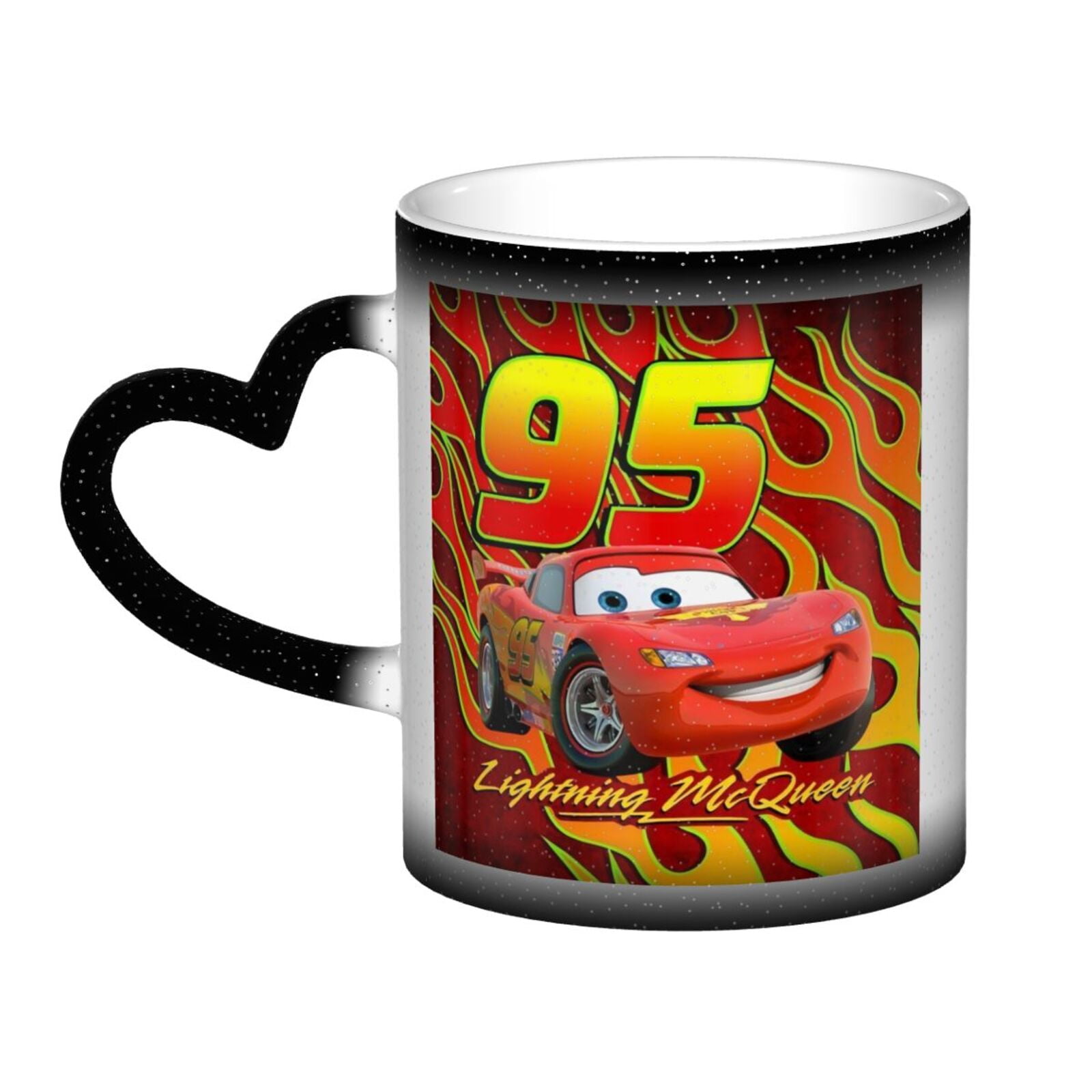 Cars Lightning Mcqueen Color Changing Mug Heat Sensitive Magic Funny ...