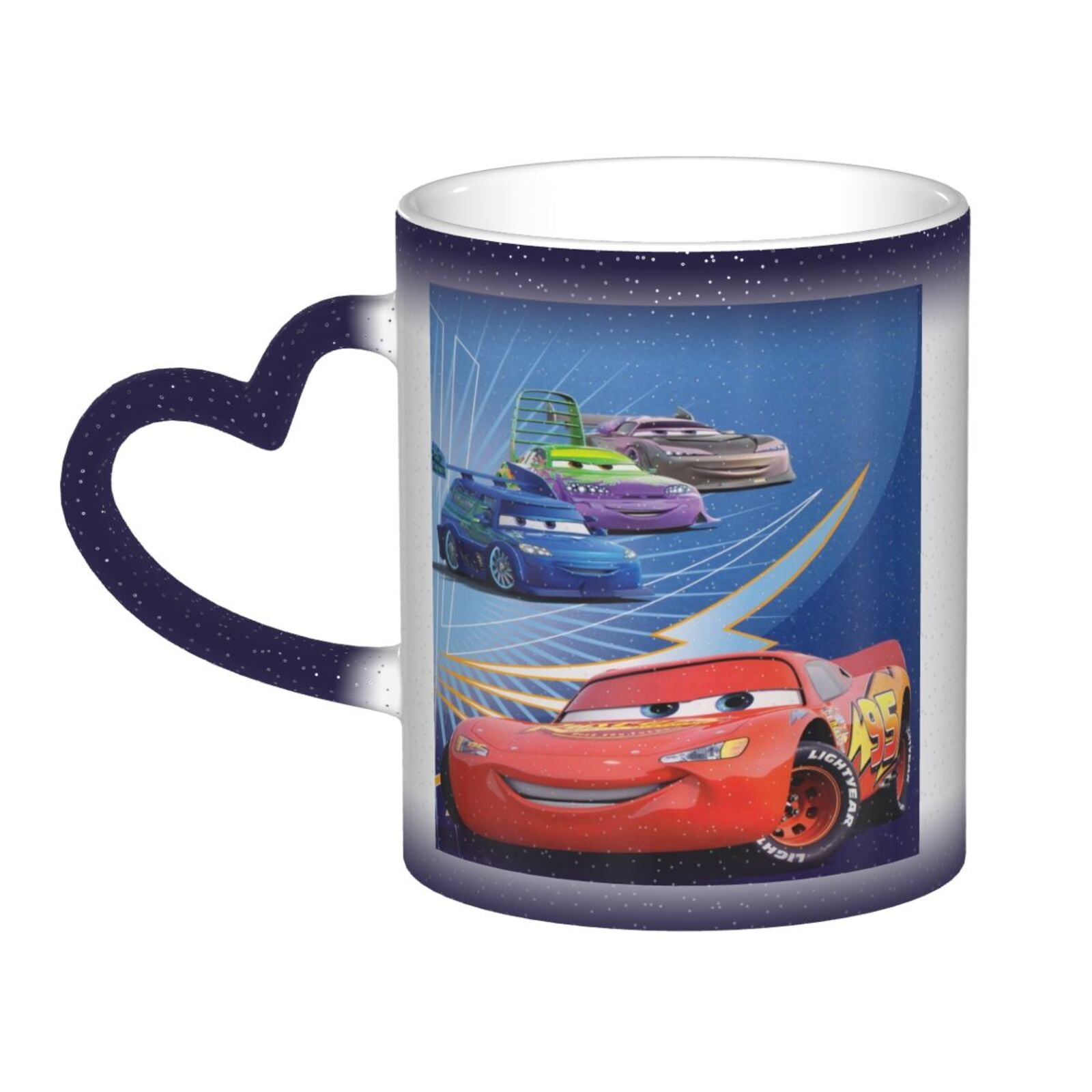 Cars Lightning Mcqueen Color Changing Mug Heat Sensitive Magic Funny ...