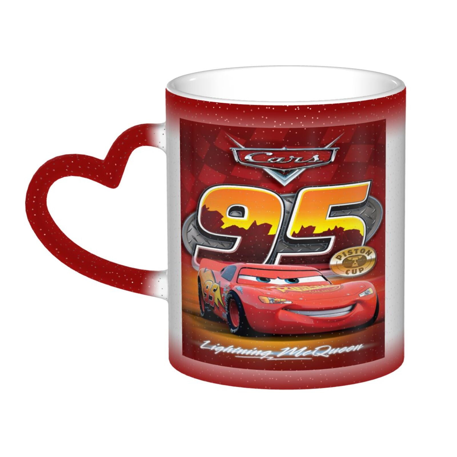 Cars Lightning Mcqueen Color Changing Mug Heat Sensitive Magic Funny ...