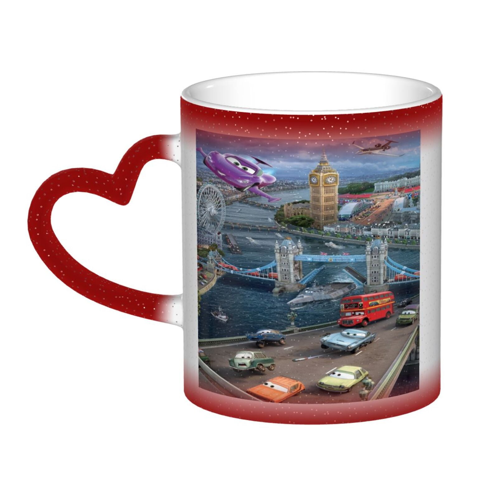 Cars Lightning Mcqueen Color Changing Mug Heat Sensitive Magic Funny ...