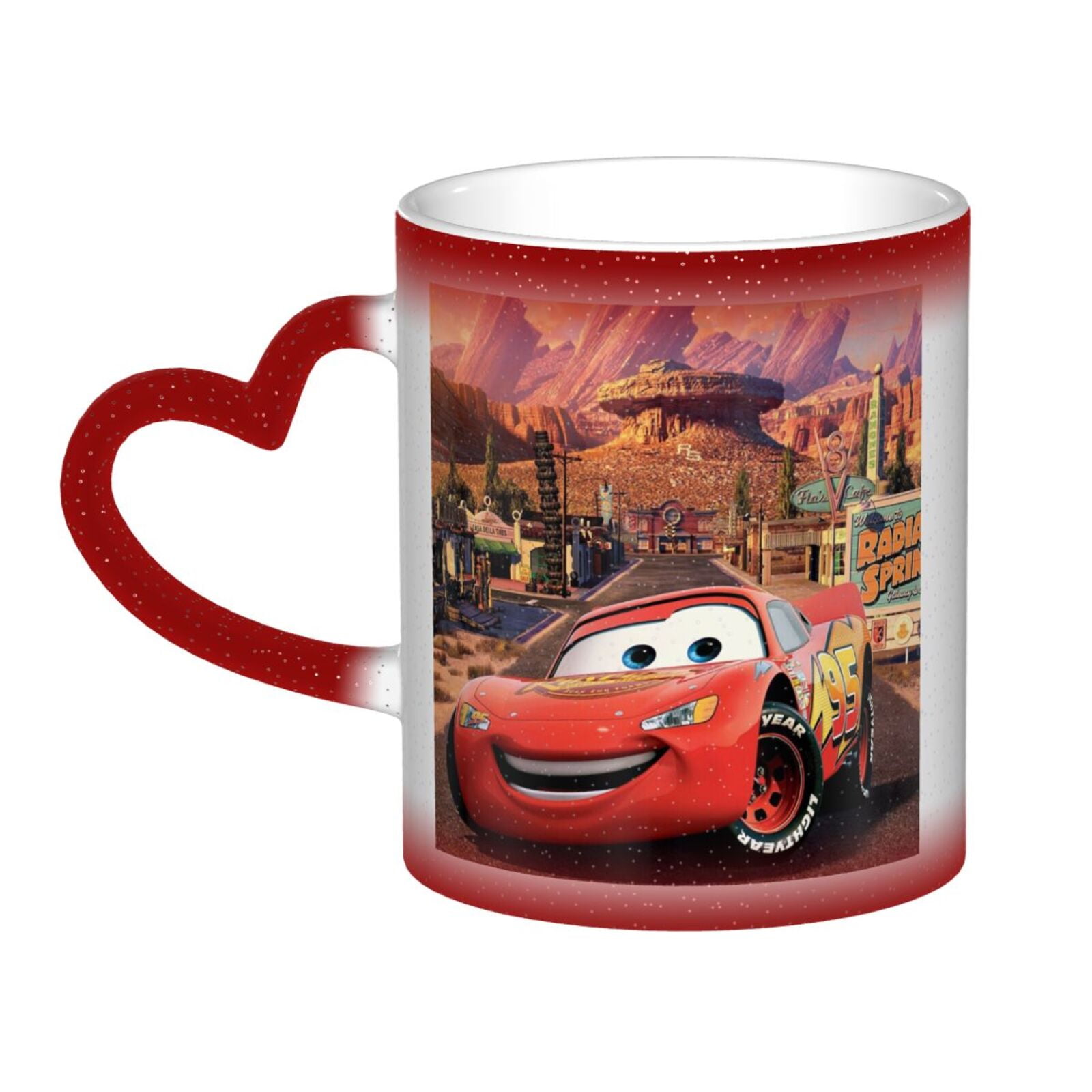 Cars Lightning Mcqueen Color Changing Mug Heat Sensitive Magic Funny ...