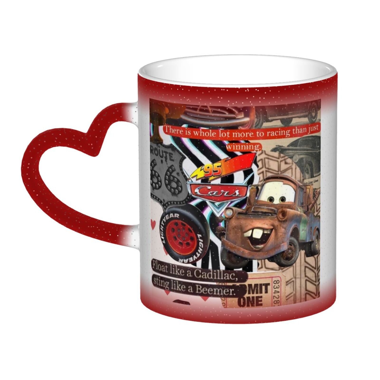 Cars Lightning Mcqueen Color Changing Mug Heat Sensitive Magic Funny ...