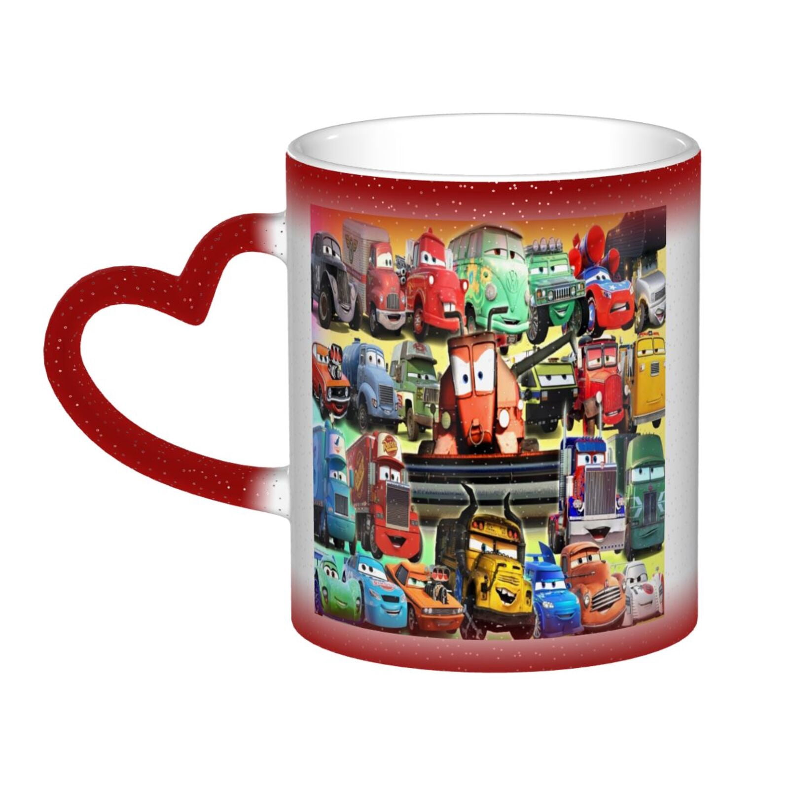 Cars Lightning Mcqueen Color Changing Mug Heat Sensitive Magic Funny ...