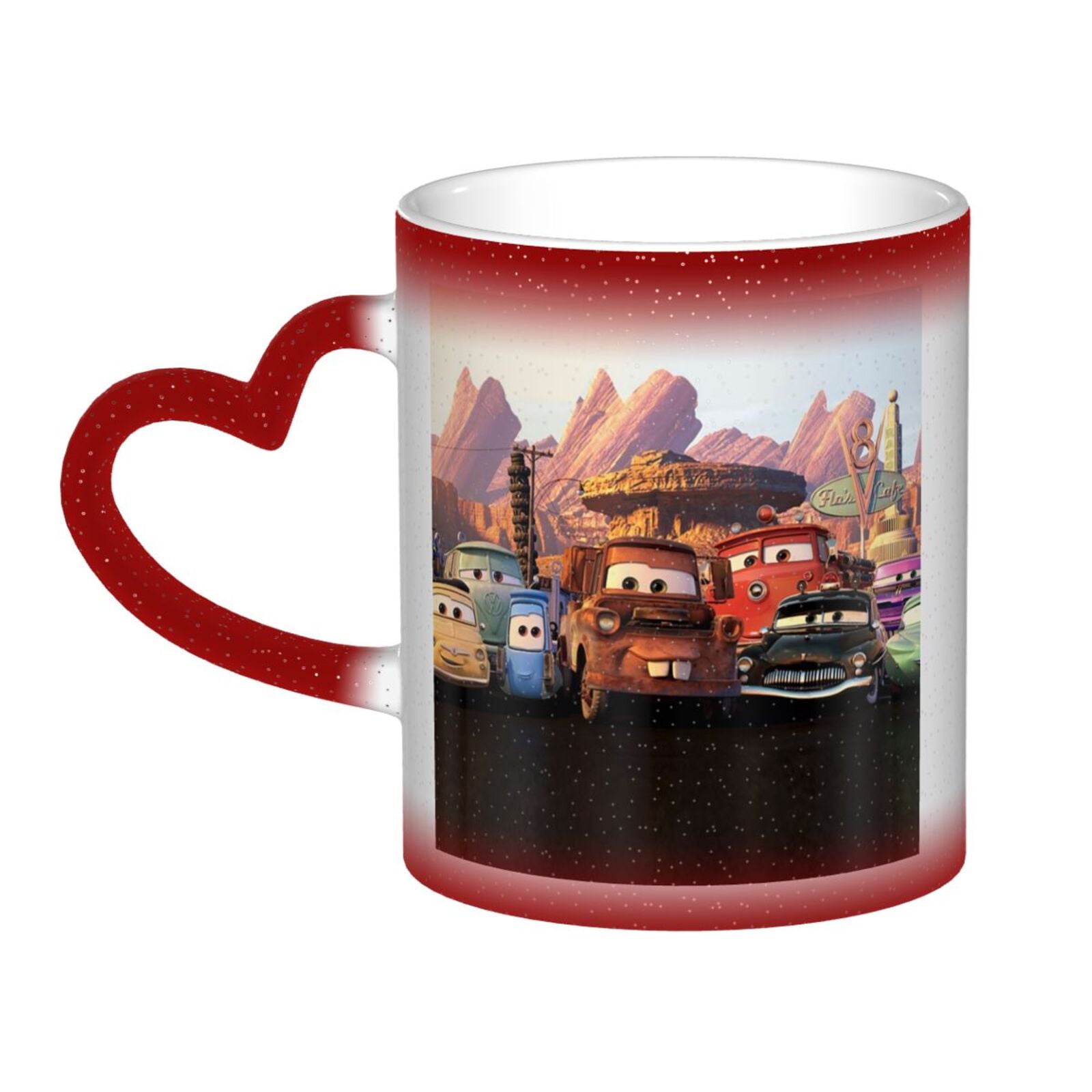 Cars Lightning Mcqueen Color Changing Mug Heat Sensitive Magic Funny ...