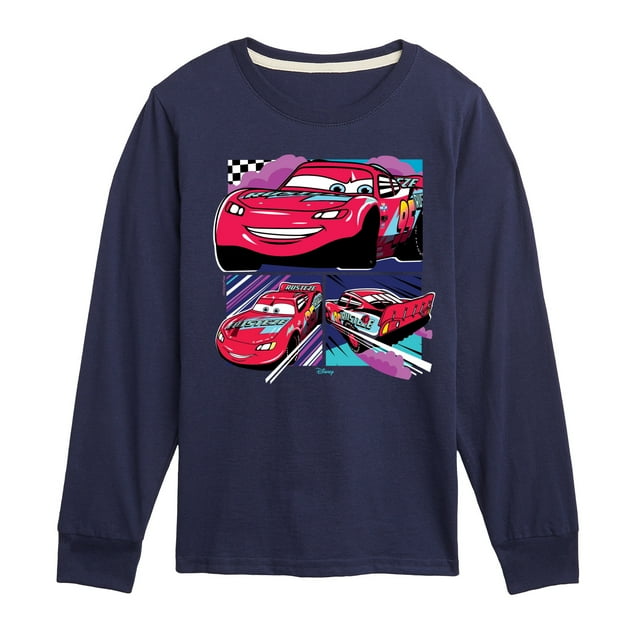 Cars - Lightning Mcqueen Finish Line - Toddler & Youth Long Sleeve ...