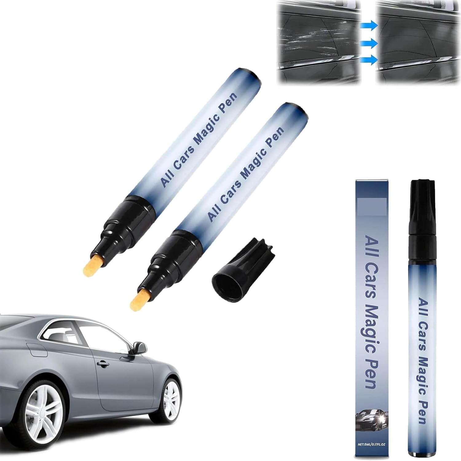 All Cars Magic Pen for Car Scratches, Magic Car Scratch Removal Pen ...