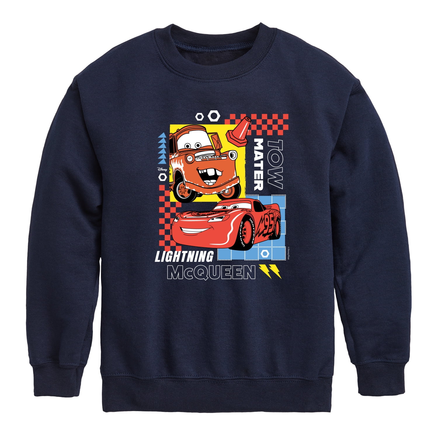 Cars - Mater Mcqueen - Toddler & Youth Crewneck Fleece Sweatshirt ...